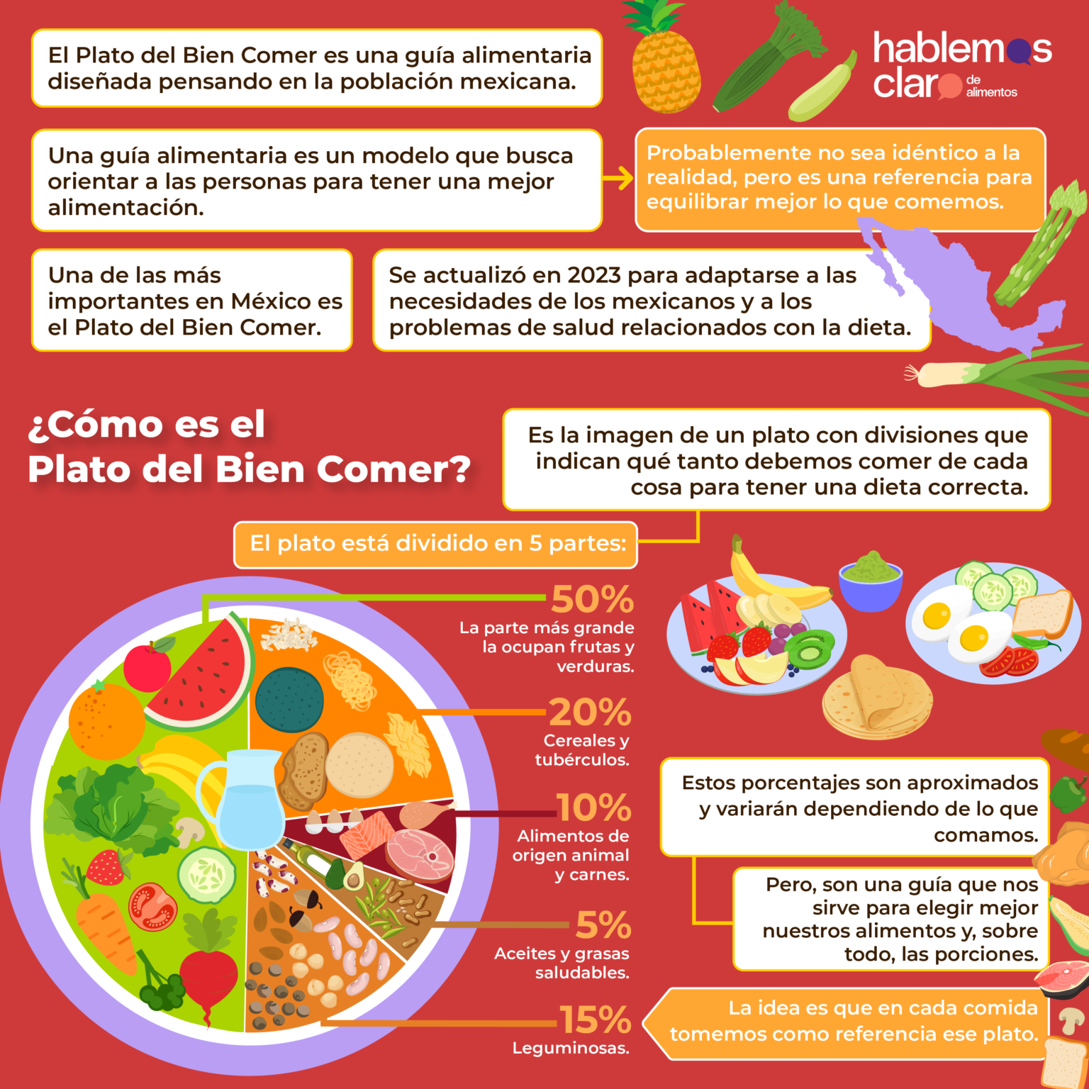Los grupos del Plato del Bien Comer – Hablemos Claro